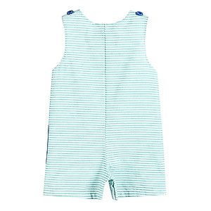 Lil cactus Baby Boys Applique Shortall Overalls Romper, 3-6 Months