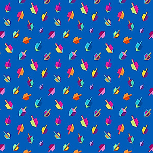 The Dreidel Company Happy Hanukkah Gift-Wrap Chanukah 17.5" in. X 180" in. Each (Happy Hanukkah 4 Roll Variety Pack)