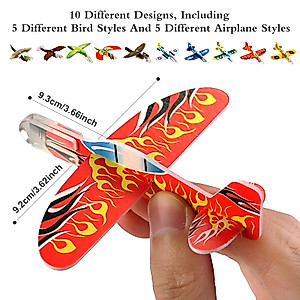 HAPTIME 60 Pcs Foam Airplanes Party Favors for Kids - Glider Planes, Paper Airplanes Kit for Ages 3-5, Bulk Toys, Goodie Bag Stuffers, Carnival Prizes in Bulk