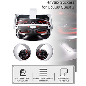 YYFRIEND Multiple Color Stickers Skin for Oculus Quest 2 VR Headsets and Controllers Sticker Protective Decal Accessories