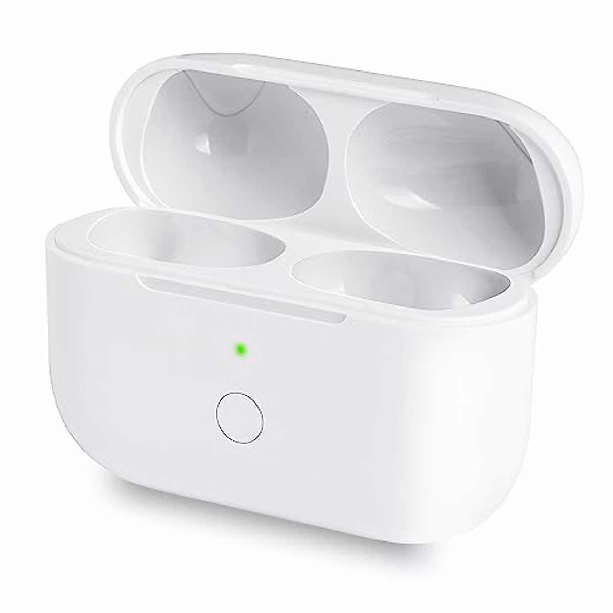 AirPod Pro Charging case - Wireless Charging Case Replacement for AirPods Pro - Charger Case with Sync Button and Built-in 660mA Battery, No AirPod Pro - White