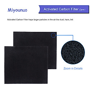 CYOIDAI Filter Compatible with Coway AP-1512HH Mighty AP-1518R Airmega 200M AP1519P AP-1512HH-FP Air Purifier Replacement Set 1 x HEPA Filter + 2 x Carbon Pre-Filters Replaces Parts Filter 3304899