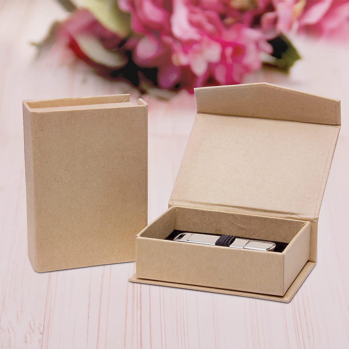 Brown Natural Kraft Flash Drive Box
