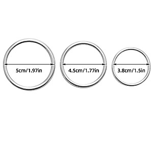 Strap-on Harness Adjustable Adult Sex Toy with 3 Different Sized O-Rings Suction Cup Dildo Compatible Harness,Accommodates up to 59" Waist