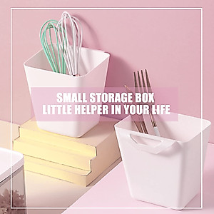 6 Pack Hanging Cup Holder Rolling Cart Organizer Accessories Trolley Basket Storage Hanging Bucket Hanging Container for Kids