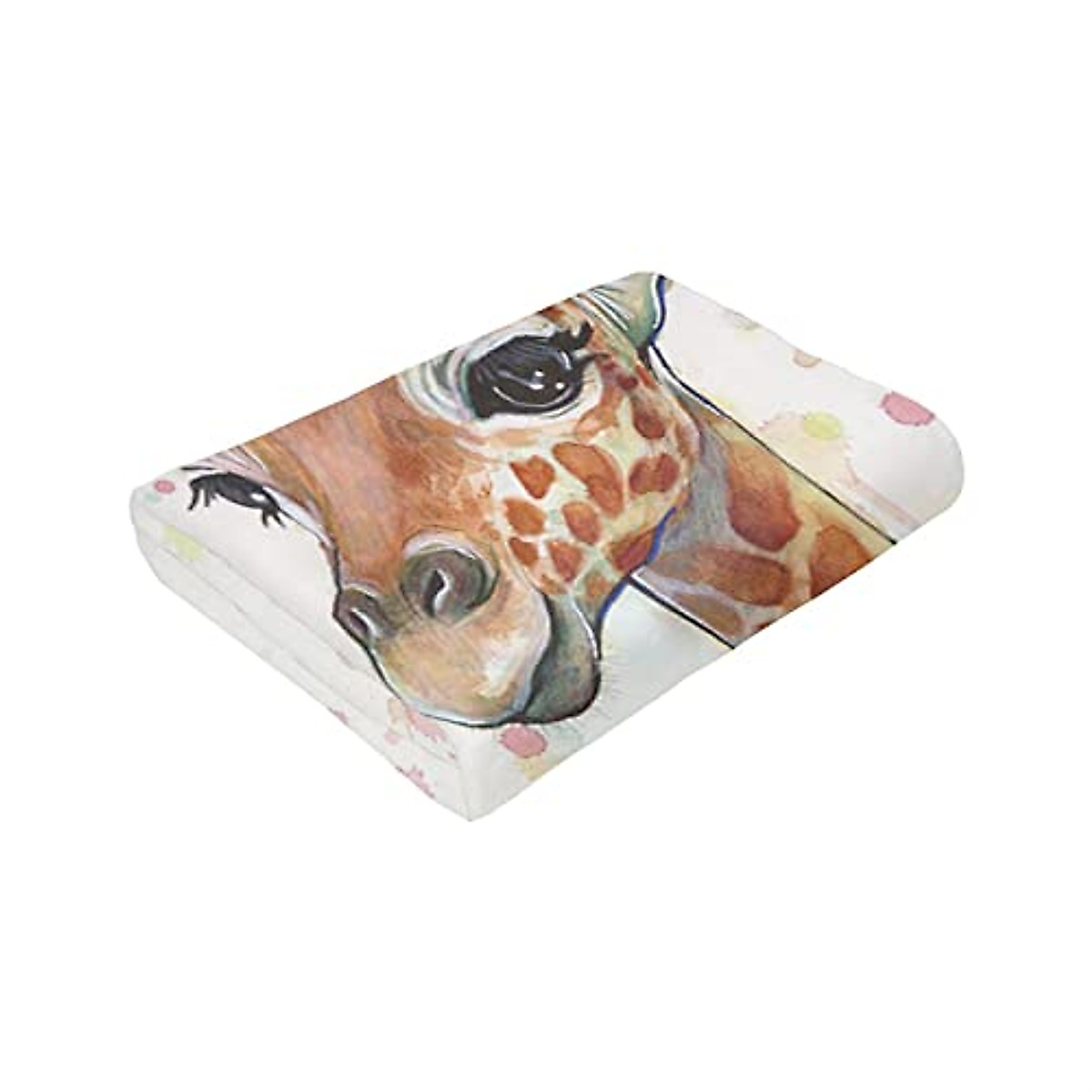 Giraffe Soft Throw Blankets Flannel All Season Warm Giraffe Art Large Blanket for Sofa Living Room Small Bed Blanket 50"X40"