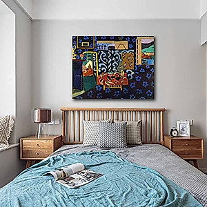 Henri Matisse Canvas Wall Art Wall Decors for Living Room Decor Paintings Framed Wall Art Pictures Home Bathroom Decor Office Decor Canvas Art 30x40cm-(11.8x15.7in) Framed-50