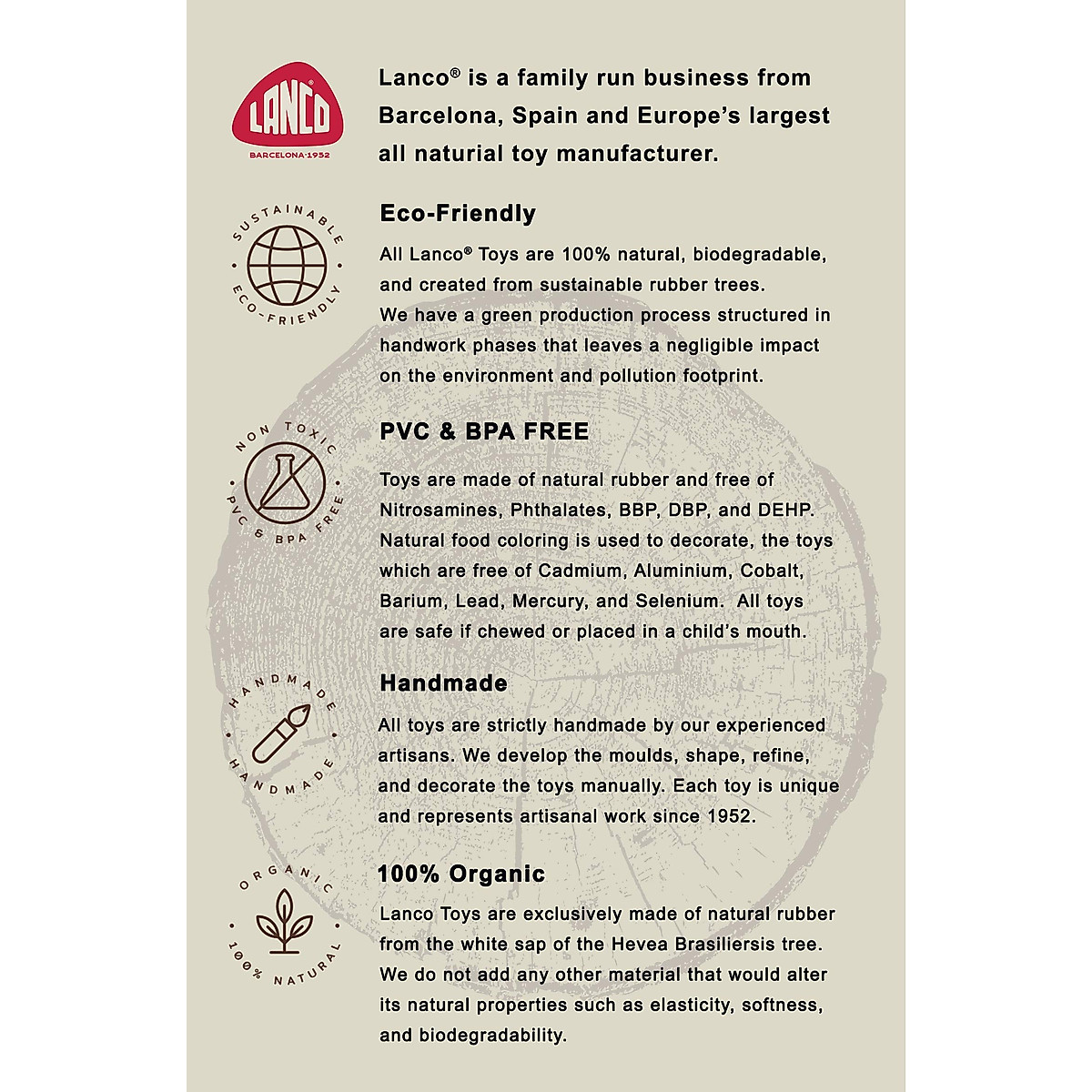 Octoberfest German Beer Rubber Duck Bath Toy | All Natural, Organic, Eco Friendly, Squeaker | Imported from Barcelona, Spain