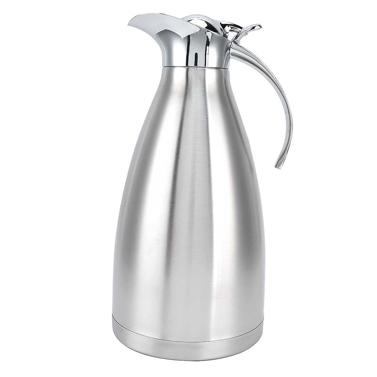 Vacuum Insulation Bottle, Stainless Steel Thermal Coffee Carafe European Style Thermal Insulation Kettle Double Walled Vacuum Cold and Hot Water Bottle with Lid for Kitchen Home Water Coffee(1.5L)