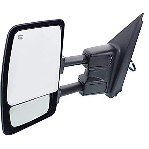 Garage-Pro Mirror Compatible with 2012-2021 Nissan NV1500, 2012-2021 NV2500 and 2012-2021 NV3500 Towing, Driver Side, Heated, Power Glass, Blind Spot Glass