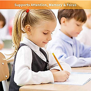 Kids Nutritional Brain Supplement- Boost Child Memory, Focus, Calmness- Support Brain, Immune, Vision, Heart Health- Omega Fish Oil DHA, Vitamin C, Turmeric, Resveratrol- Liquid Squeeze Pouch (1 Box)