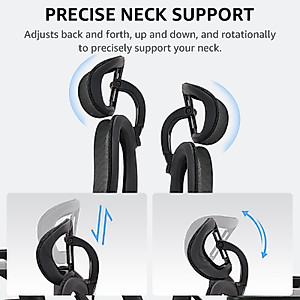 Ergonomic Office Chair with Lumbar Support, Rolling Desk Chair with 3D Adjustable Armrest Lumbar Support, Big and Tall Office Chair, Executive Swivel Chair, Wide Office Chair, 375LBS, Black