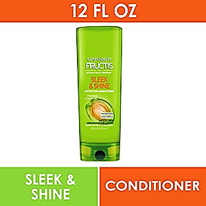 Garnier Fructis Sleek and Shine Conditioner, Frizzy, Dry, Unmanageable Hair, 12 fl; oz.