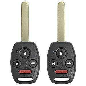 Keyless2Go Replacement for Keyless Entry Car Key Vehicles That Use 4 Button N5F-S0084A - 2 Pack