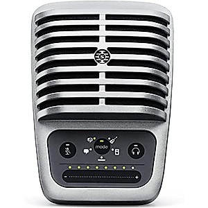 Shure MV51 Digital Large-Diaphragm Condenser Microphone with USB, Lightning and USB-C Cables - 5 DSP Preset Modes (Speech, Singing, Flat, Acoustic Instrument, Loud)