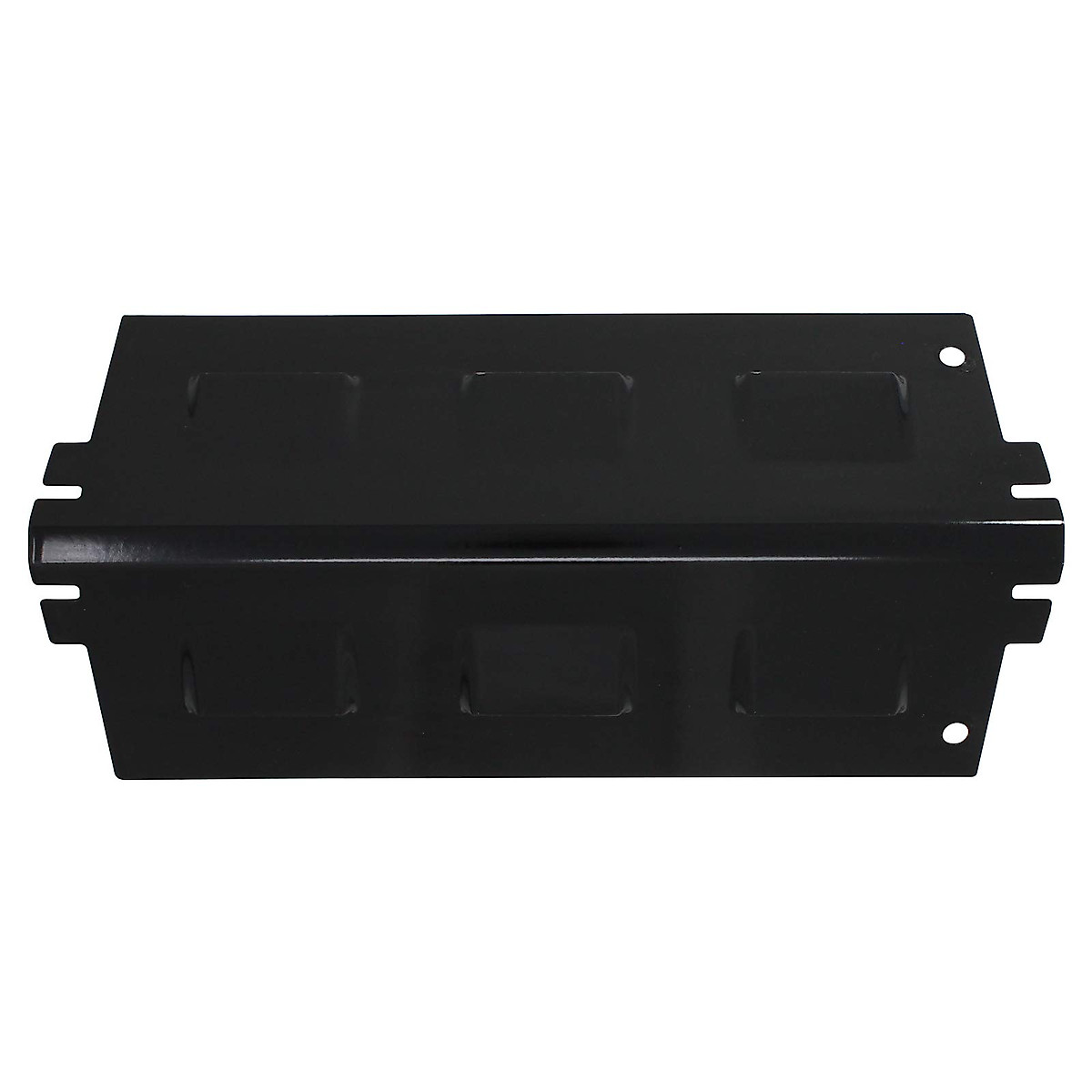 2-Pack BBQ Grill Heat Shield Plate Tent Replacement Parts for Kenmore 463353505 - Compatible Barbeque Porcelain Steel Flame Tamer, Flavorizer Bar, Vaporizer Bar, Burner Cover 11 3/4""