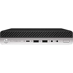 HP EliteDesk 800 G4 Desktop Mini - Intel Core i5-8500T - 16GB DDR4-256GB SSD - Intel UHD Graphics 630 - Windows 10 Pro 64-bit (Renewed)
