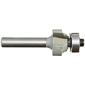 Vermont American 23130 1/8-Inch Radius Carbide Tipped Roundover and Bead Router Bit, 2-Inch Ball Bearing 2-Flute 1/4-Inch Shank