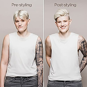 Shark XSKHD4PBA FlexStyle Paddle Brush, Attachment for FlexStyle Blow Dryers, Hair Drying & Styling Tool, Hot Air Brush Straightening for Straight, Wavy, Curly, and Coily Hair, Stone