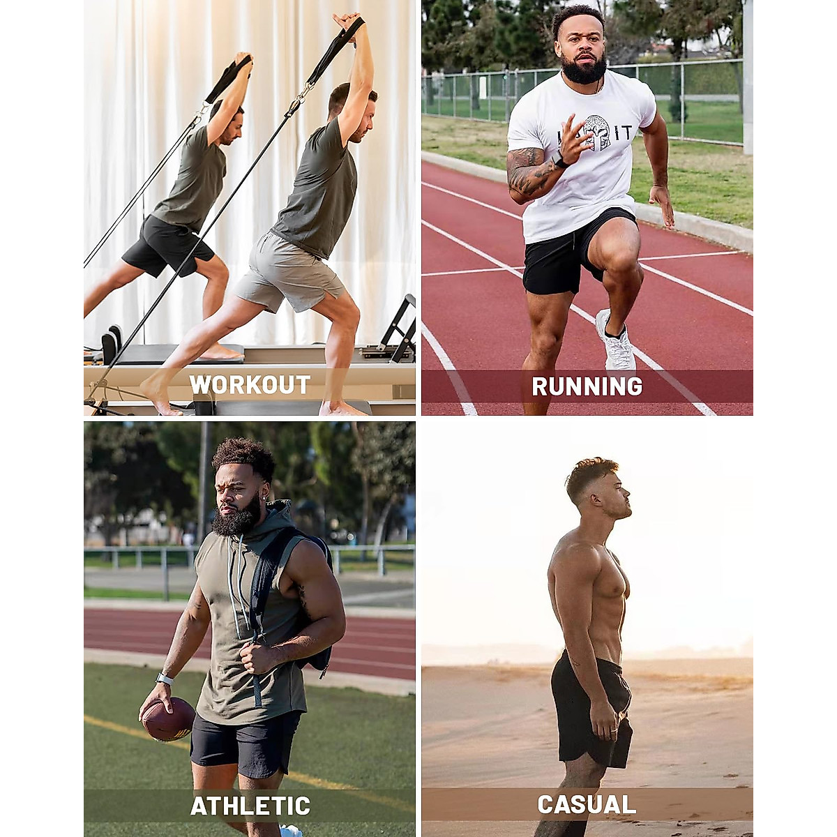 CANGHPGIN Men's Workout Athletic Running Shorts 7 inch Lightweight 2 Pack Basketball Sports Gym Shorts with Pockets