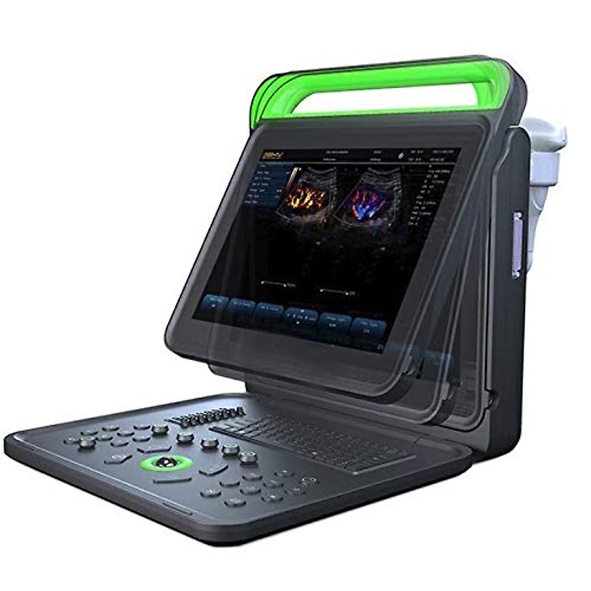 BPU60V Hand-Carried 15" Color Doppler Ultrasound System equine, large animal, small animal, zoo mammal, and marine mammal medicine body scans Abdomen, Reproduction, Gynecology, Cardiology, Small Parts