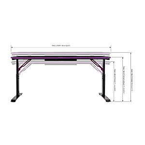 Cooler Master GD160 PC Gamimg Desk, Onesize, Black, Purple