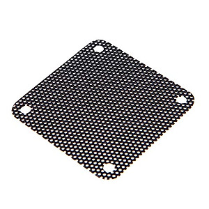 Tebatu PVC Fan Dust Filter PC Dustproof Case Cuttable Computer Mesh Cover 40mm Mesh Black