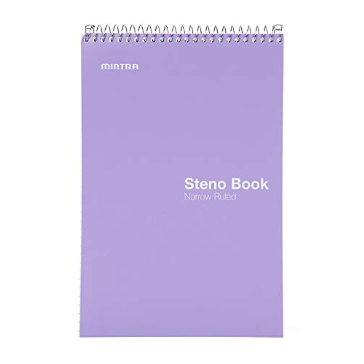 Mintra Office Steno Books - (Pastel 8PK - Lavender, Sage, Salmon, Spring Pink) - Narrow Ruled Paper, 6" x 9", 100 sheets for Writing Notes in School, University, College, Work, Office