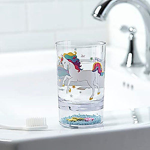 Allure Home Creation Unicorn & Rainbow 4-Piece Plastic Bath Accessory Set