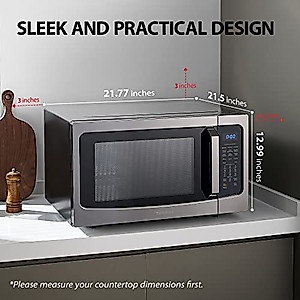 Toshiba 4-in-1 ML-EC42P(BS) Countertop Microwave Oven, Smart Sensor, Convection, Air Fryer Combo, Mute Function, Position Memory 13.6" Turntable, 1.5 Cu Ft, 1000W, Black