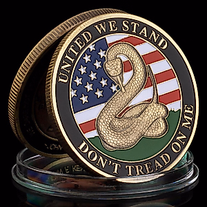 Don't Tread on Me Liberty Bell Challenge Coin Designed by Military Veterans