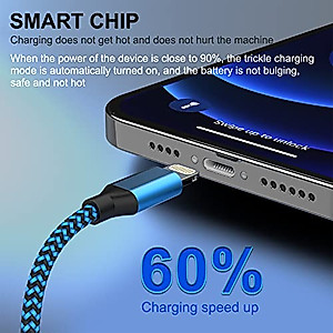 6Pack(3/3/6/6/6/10 FT)[Apple MFi Certified] iPhone Charger Long Lightning Cable Fast Charging High Speed Data Sync USB Cable Compatible iPhone 14/13/12/11 Pro Max/XS MAX/XR/XS/X/8/7/Plus iPad AirPods