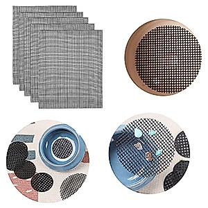 IDGGDI Flower Pot Hole Mesh Pad, 5PCS 11.8"x7.9" Bonsai Pot Bottom Grid Mat Mesh Garden's Drainage Mesh Hole Screens Mesh Pots Prevent Soil Loss Breathable Gasket