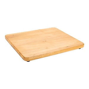 Camco RV Oak Accents Sink Cover, 13" x 15" | Adds Additional Counter and Cooking Space in Your Camper or RV Kitchen | Features an Oak Wood Finish with Adjustable Rubber Feet (43431)