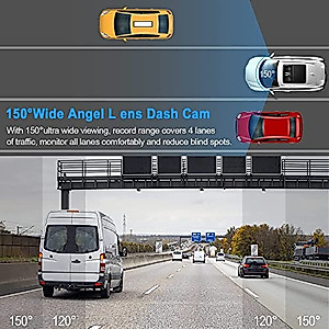 Supad Dash Cam,Dash Camera for Car,3 Inch LCD Screen,720P Full HD Car Dashboard Recorder,120° Wide Angle Dashcam,Night Vision,WDR, Motion Detection, Parking Mode
