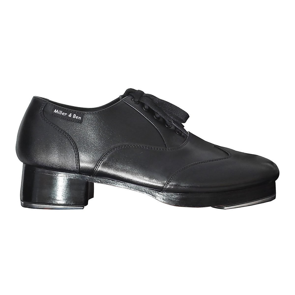 Miller & Ben Tap Shoes, Triple Threat, All Black Professional Tap Shoes (40.5 EU)