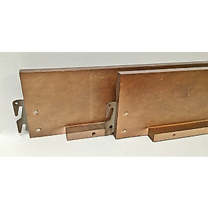 B&H Panel Company Walnut Finish Wood Bedrails (Twin/Full, Queen/King, & Cal. King Beds) (Walnut, 82")