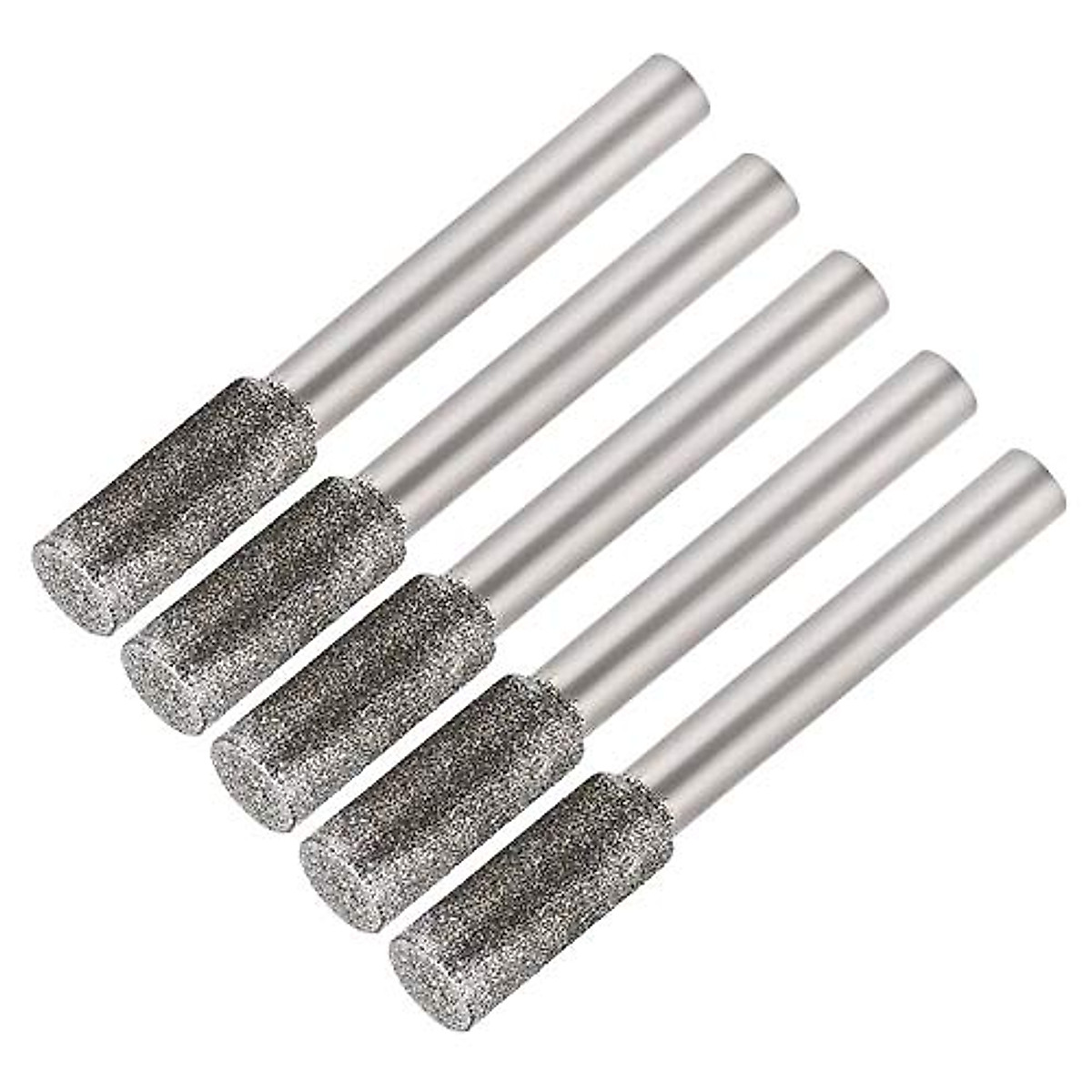 DUO ER 5pcs Diamond Coated Cylindrical Burr 4mm Chainsaw Sharpener Stone File Chain Saw Sharpening Carving Grinding Tools (Color : Diamond 4mm)