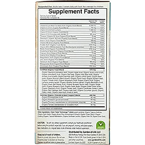 Garden Of Life Organic Mykind Men's 40 Multi, 72 CT