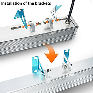 RSN LED 18W Wall Washer Light, 19.7in Linear Strip Light, Super Bright 1800Lm in Brightness, 120V LED Light Bar 3000k Warm White,IP65 Waterproof for Landscape, Church, Ads, Yard, Garden