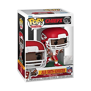 POP Football: Chiefs - Juju Smith-Schuster (Away Jersey) Funko Vinyl Figure (Bundled with Compatible Box Protector Case), Multicolor, 3.75 inches