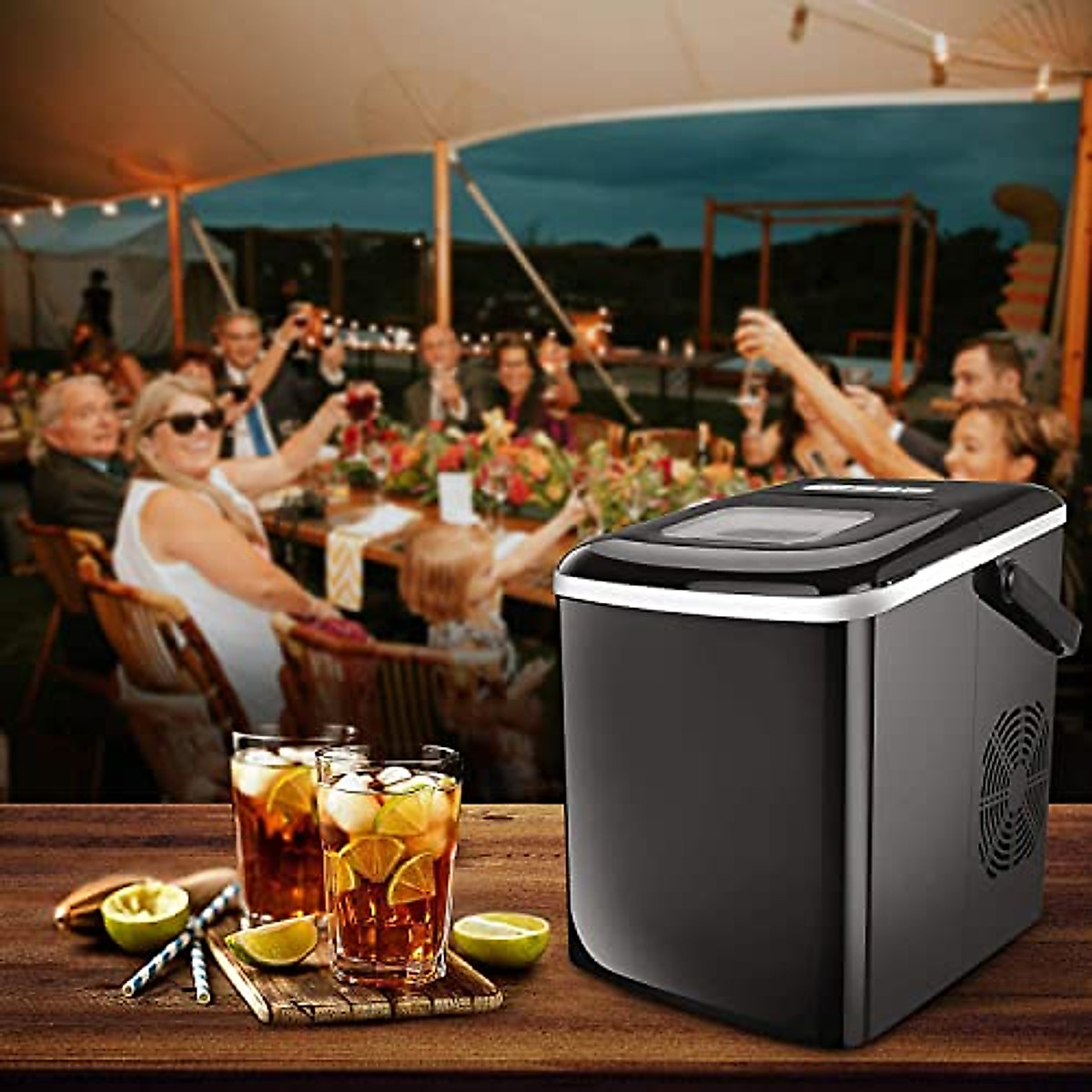 Ice Machine Maker Countertop,Mini Ice Maker,Portable Ice Maker Countertop,Small Ice Maker,Ice Maker 9 Cubes Ready in 9 min with 2 Optional Ice Cube Sizes,2-7 Days delivery Shipped from US Warehouse