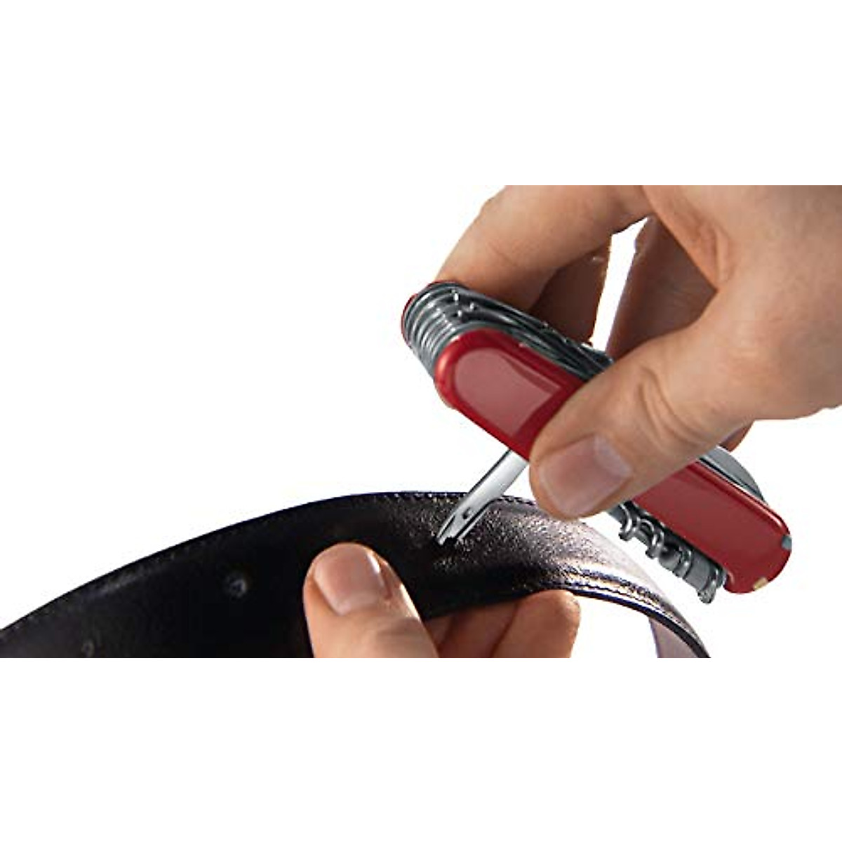 Victorinox Super Tinker Swiss Army Pocket Knife, Medium, Multi Tool, 14 Functions, Blade, Bottle Opener, Red