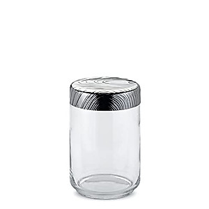 Alessi Veneer Jar with Hermetic lid, 100 cl, steel