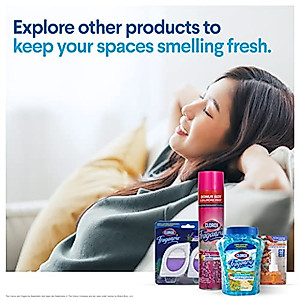 Clorox Fraganzia Air Freshener Beads in Fresh Winter Pine Scent, 12 oz Jar | Gel Beads Air Freshening Scent Beads | Car Air Freshener for Car, Home, or Car