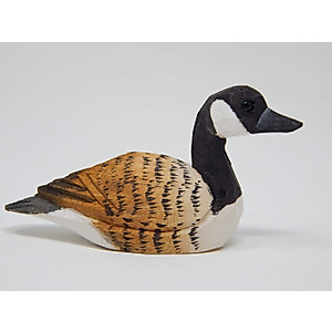 Canada Goose Bird Ornament Wood Hanging Figurine Holiday Decoration Handmade Carving Small Animal