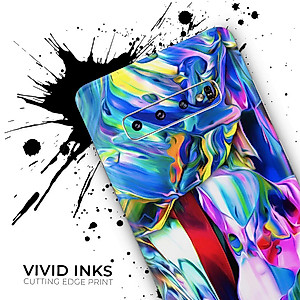 DesignSkinz Blurred Abstract Flow V21 Protective Vinyl Decal Wrap Skin Cover Compatible with The Samsung Galaxy S20 (Screen Trim & Back Glass Skin)