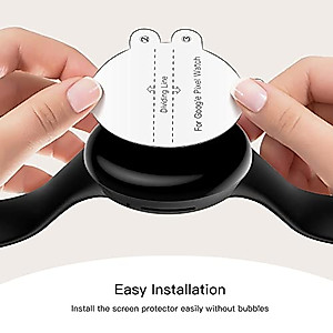 JETech Screen Protector for Google Pixel Watch 2/1, Anti-Scratch Self-Healing Soft TPU Film, HD Clear, 6-Pack