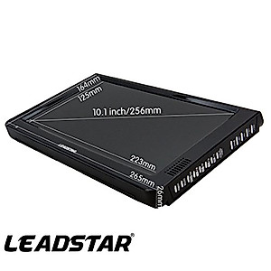 10 Inch Portable Digital ATSC TFT HD Screen Freeview LED TV for Car,Caravan,Camping,Outdoor or Kitchen.Built-in Battery Television/Monitor with Multimedia Player Support USB Card LEADSTAR