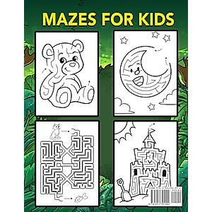 Mazes For Kids Ages 4-8: Maze Activity Book | 4-6, 6-8 | Workbook for Games, Puzzles, and Problem-Solving
